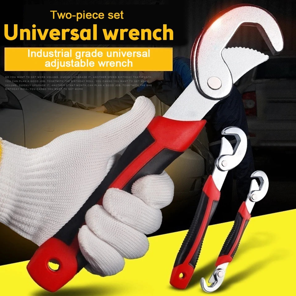 Adjustable Spanner, Universal Wrench with Rubberized Anti-Slip Grip– arzaan.pk