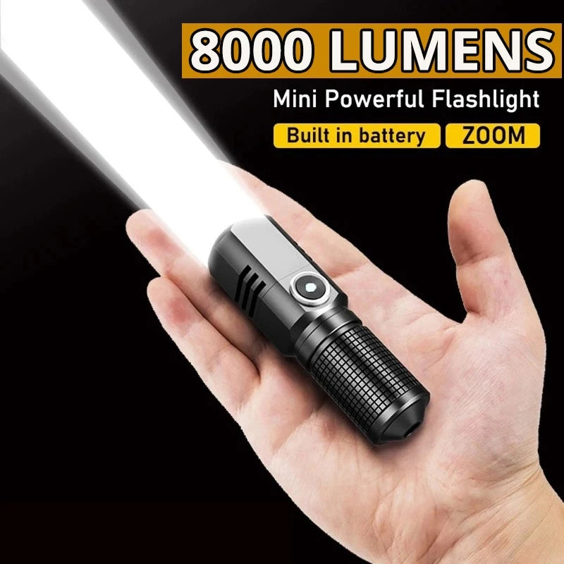 Rechargeable Ultra Bright Mini Flashlight Torch– arzaan.pk