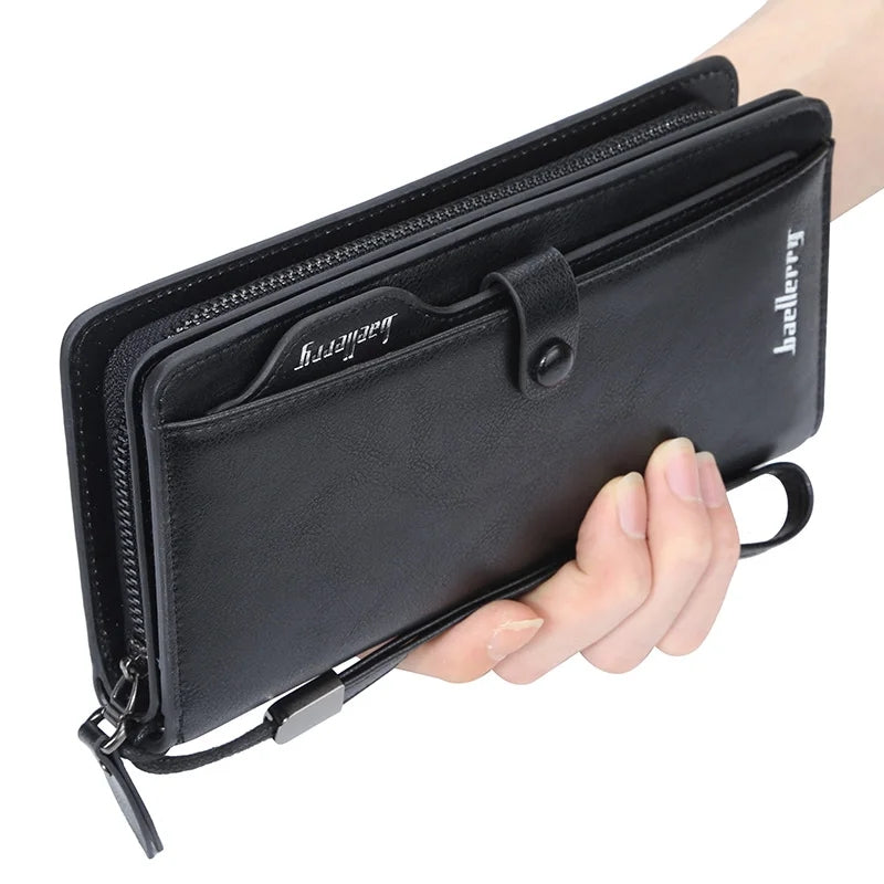 HENGSHENG Double Cardholder Long Wallet for Mobile– arzaan.pk