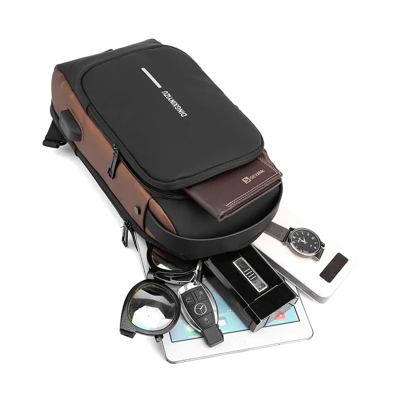 New Fashion Anti-Theft Sling Shoulder Bag With Password Lock– arzaan.pk