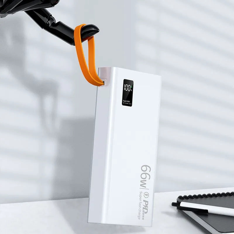 66W Modem Cat Power Bank Digital Display with 4 Built-in Fast Charging ...