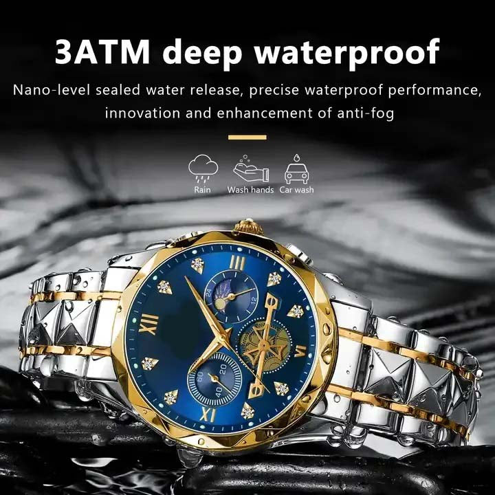VIP Dinar Brand Men's Business Waterproof Chronograph Wrist Watch ...