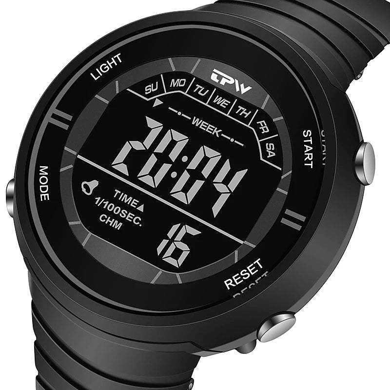 Shock Resistant Digital LED Outdoor Sports Watch (Water Resistant ...