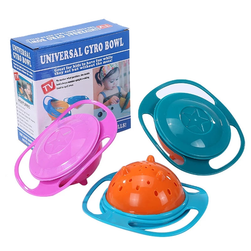 360° Rotatable Baby Feeding Universal Gyro Bowl– arzaan.pk