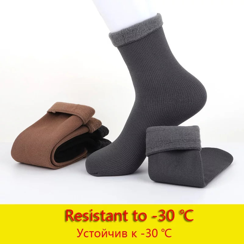 5 Pair Men's Winter Soft Thick Warm Fleece Thermal Socks– arzaan.pk