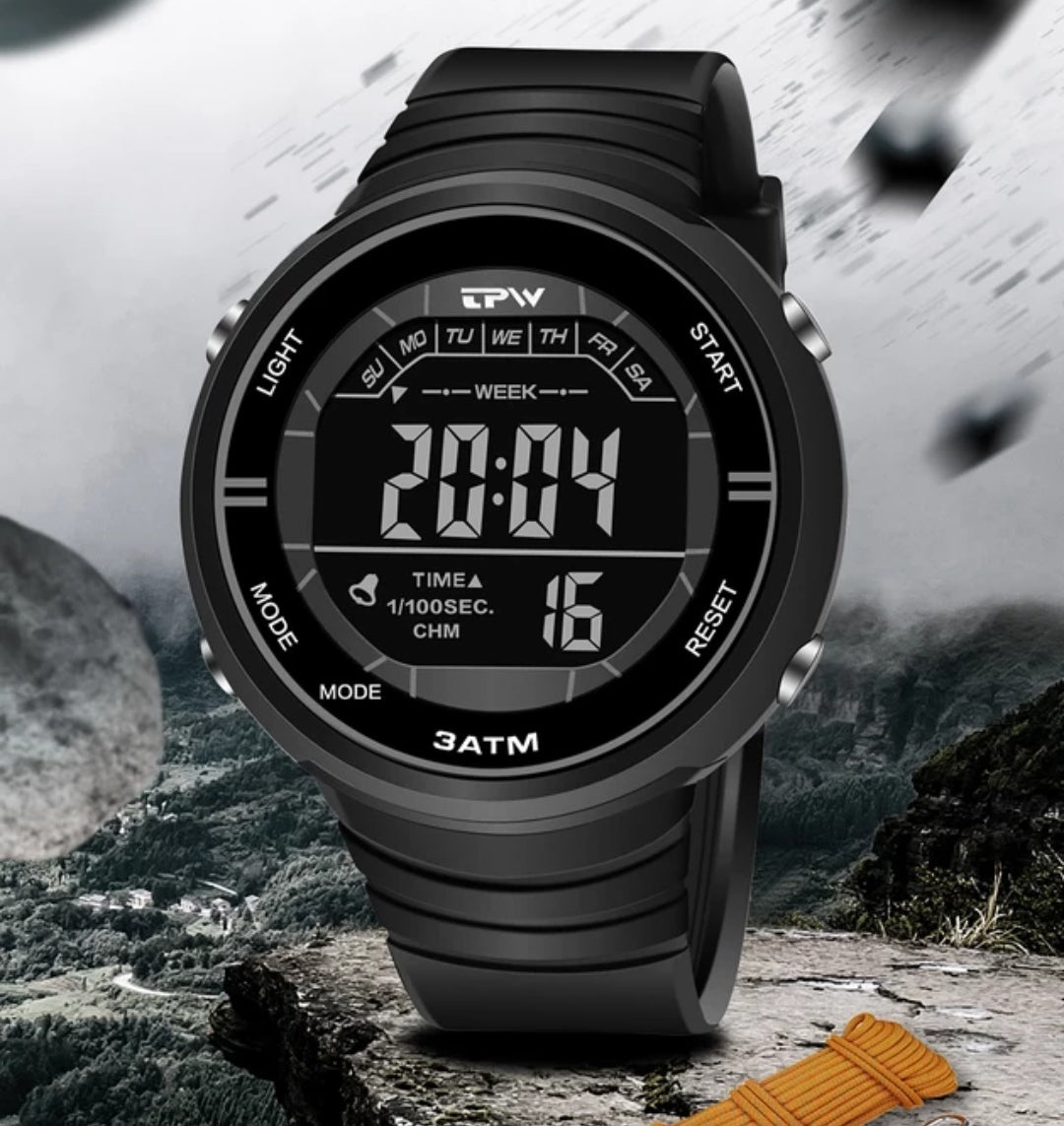Shock Resistant Digital LED Outdoor Sports Watch (Water Resistant ...